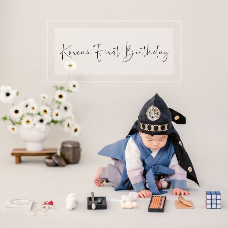 Korean First Birthday Tradition - Caroline Tran Photography